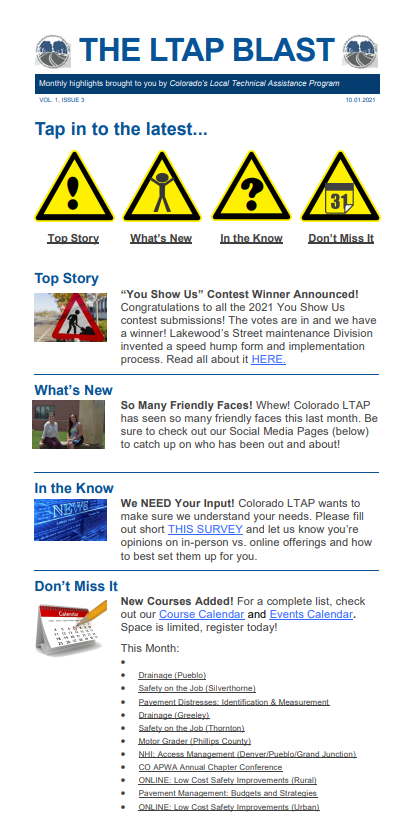 Information Exchange - LTAP Colorado Local Technical Assistance Program